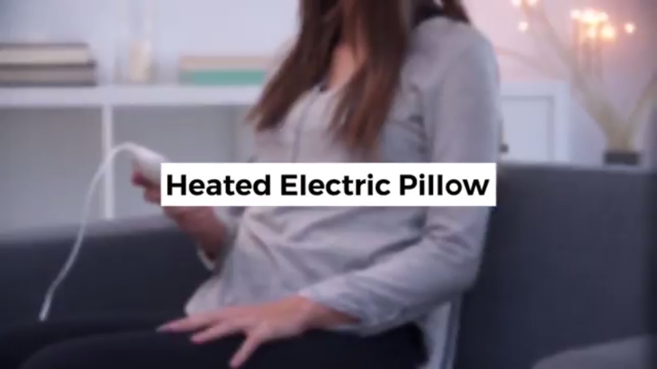 InnovaGoods Wellness Care Heated Electric Pillow - YouTube
