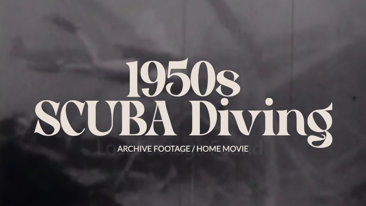 Early Underwater SCUBA Diving Footage Shot with 8mm Film Camera in the ...