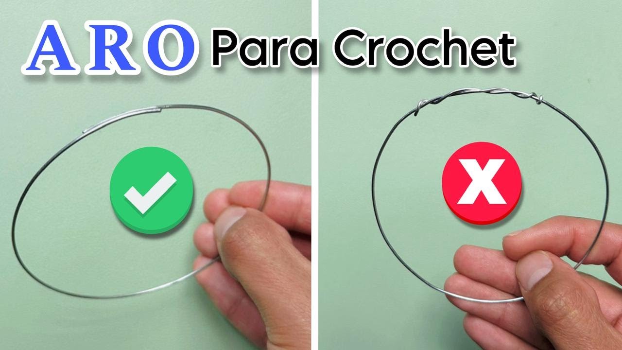 Como Hacer Tus Aros Metálicos Correctamente Para Tejer / No Cometas ...