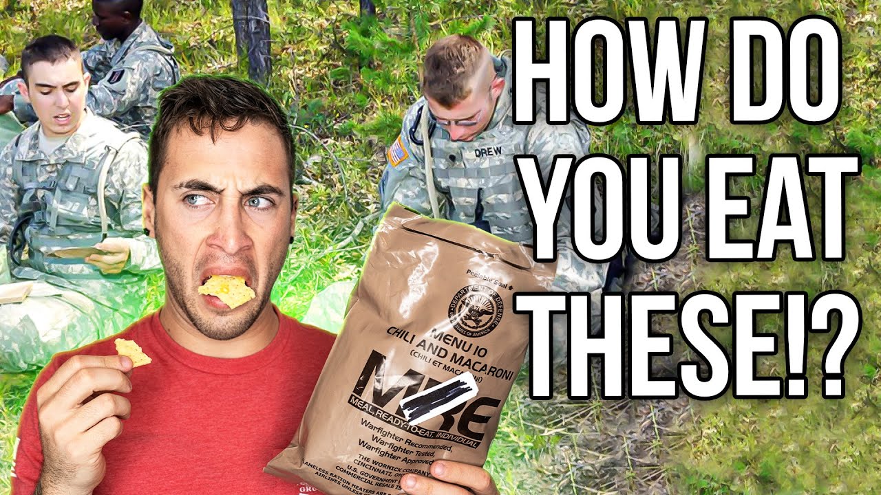 VETERAN TIPS AND TRICK ON HOW TO EAT A MRE IN BASIC TRAINING!! - YouTube