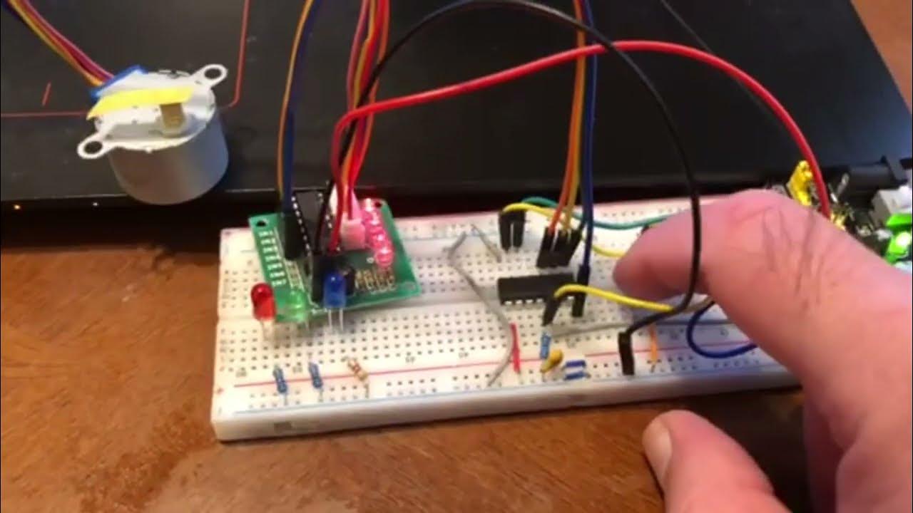 Pic16F676 Part 9 C programming Basic 28BYJ-48 stepper motor control using UNL2003 driver board ...