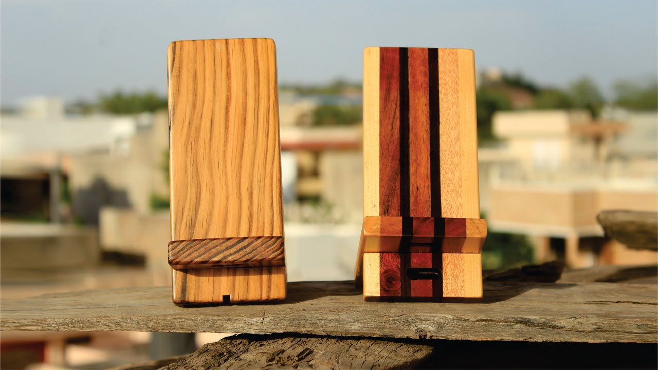 DIY Wooden Phone Charging stand - YouTube