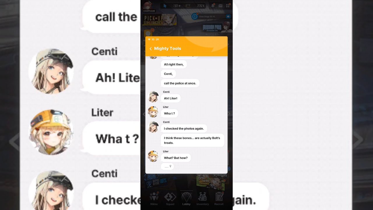 Goddess of Victory: Nikke - Mighty Tools' group chat - YouTube