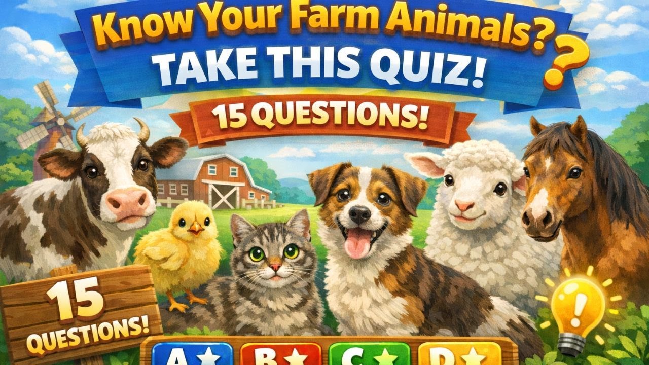 Know Your Farm Animals? Take This Quiz! 🐑 - YouTube