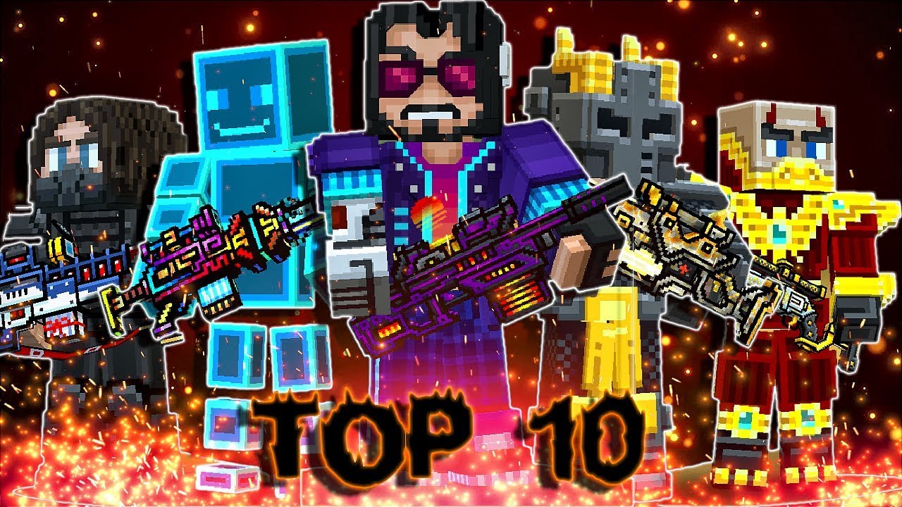 Pixel Gun 3D - Top 10 Most Popular Snipers by subscribers (Month 1 ...