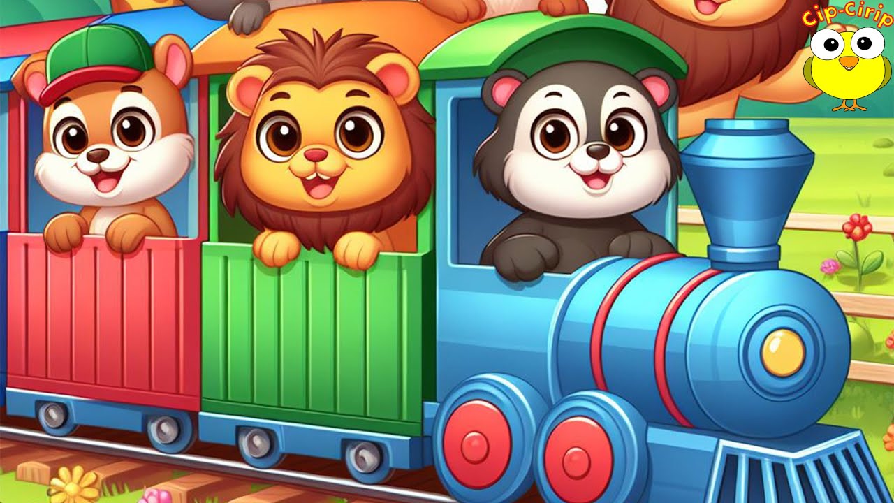 Trenuletul colorat cu prieteni buni incarcat - Cantece pentru copii ...