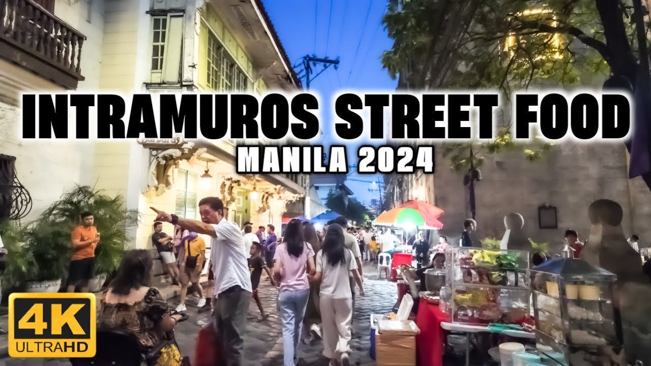 [4K] INTRAMUROS Manila 2024 STREET FOOD TOUR! - YouTube
