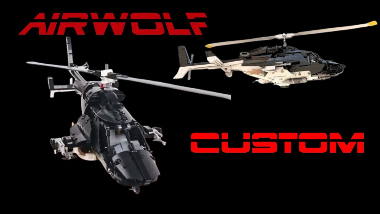 Airwolf Reborn in Bricks Custom Lego Fan-Made Helicopter Set Reveal ...