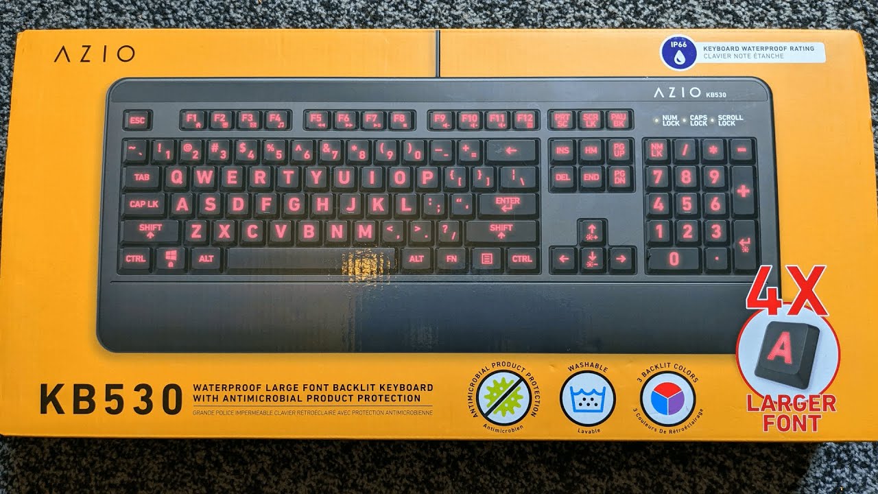 AZIO KEYBOARD FEATURES / REVIEW / BUDGET / LIGHT UP - YouTube