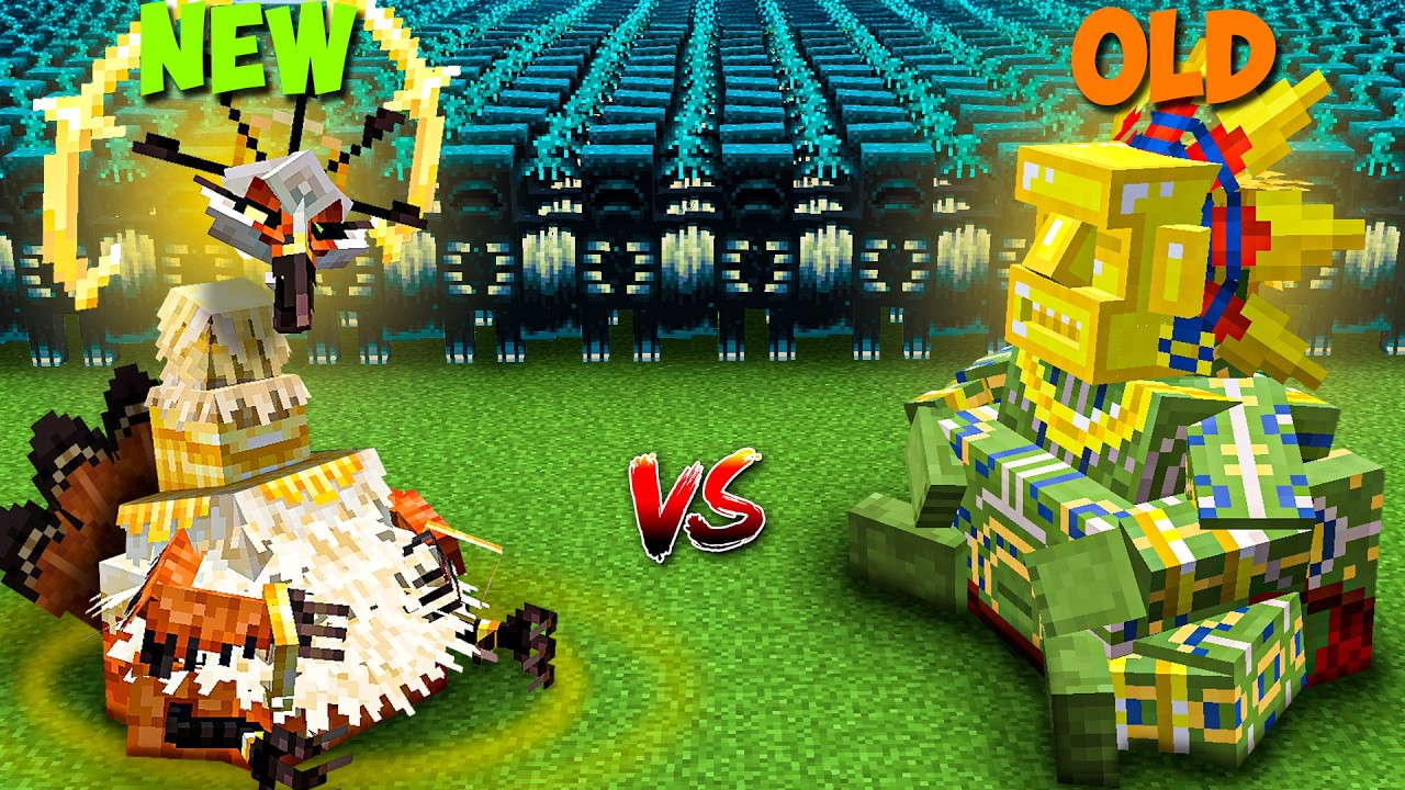 OLD The Sun Chief vs NEW Umvuthi the Sunbird vs 100 Every Minecraft mob ...
