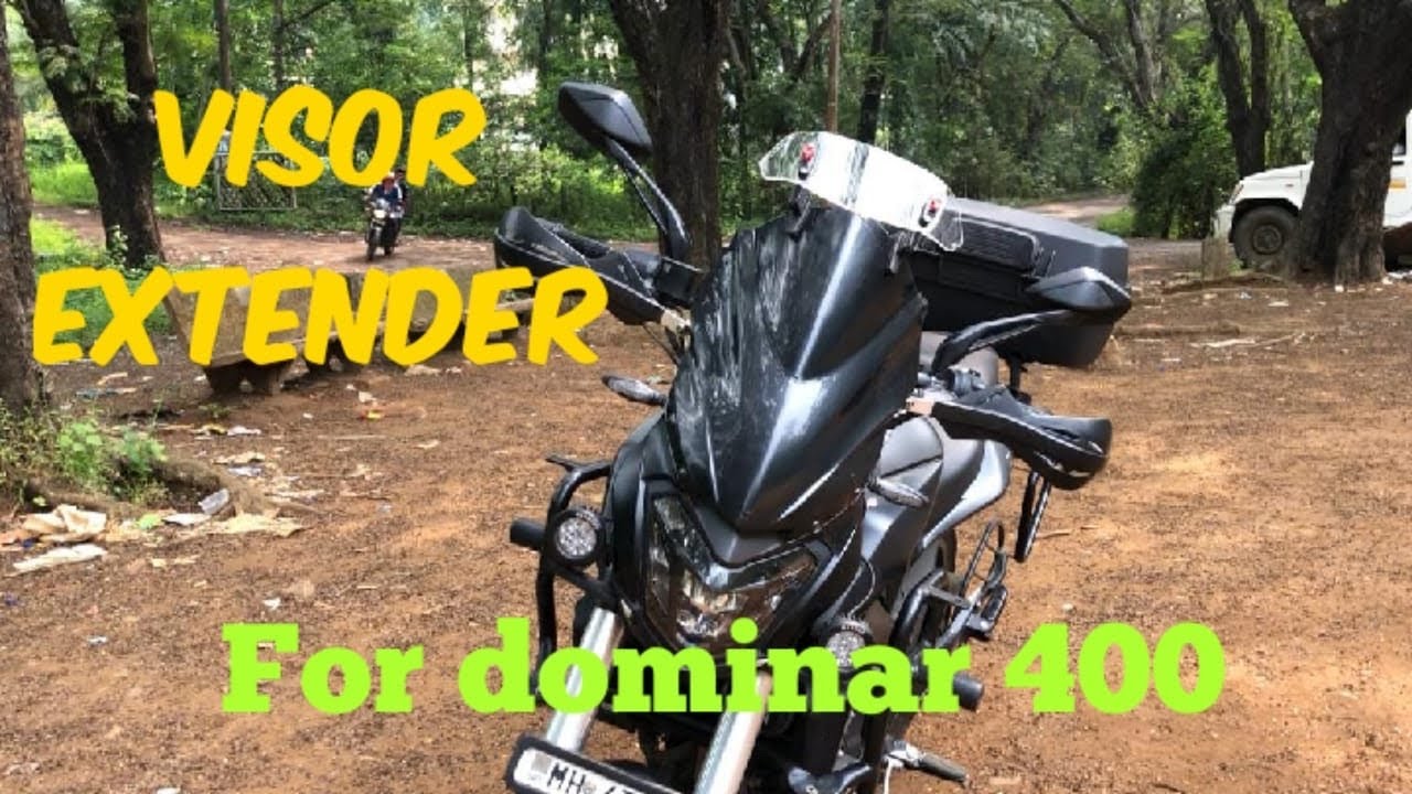 Visor extender for Dominar 400 | Carbon racing | High speed cruising ...