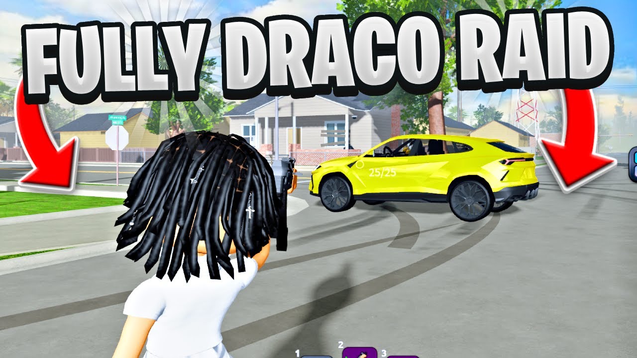 RAIDING WITH A FULLY DRACO IN ROBLOX BLOCKSPIN HOOD GAME - YouTube