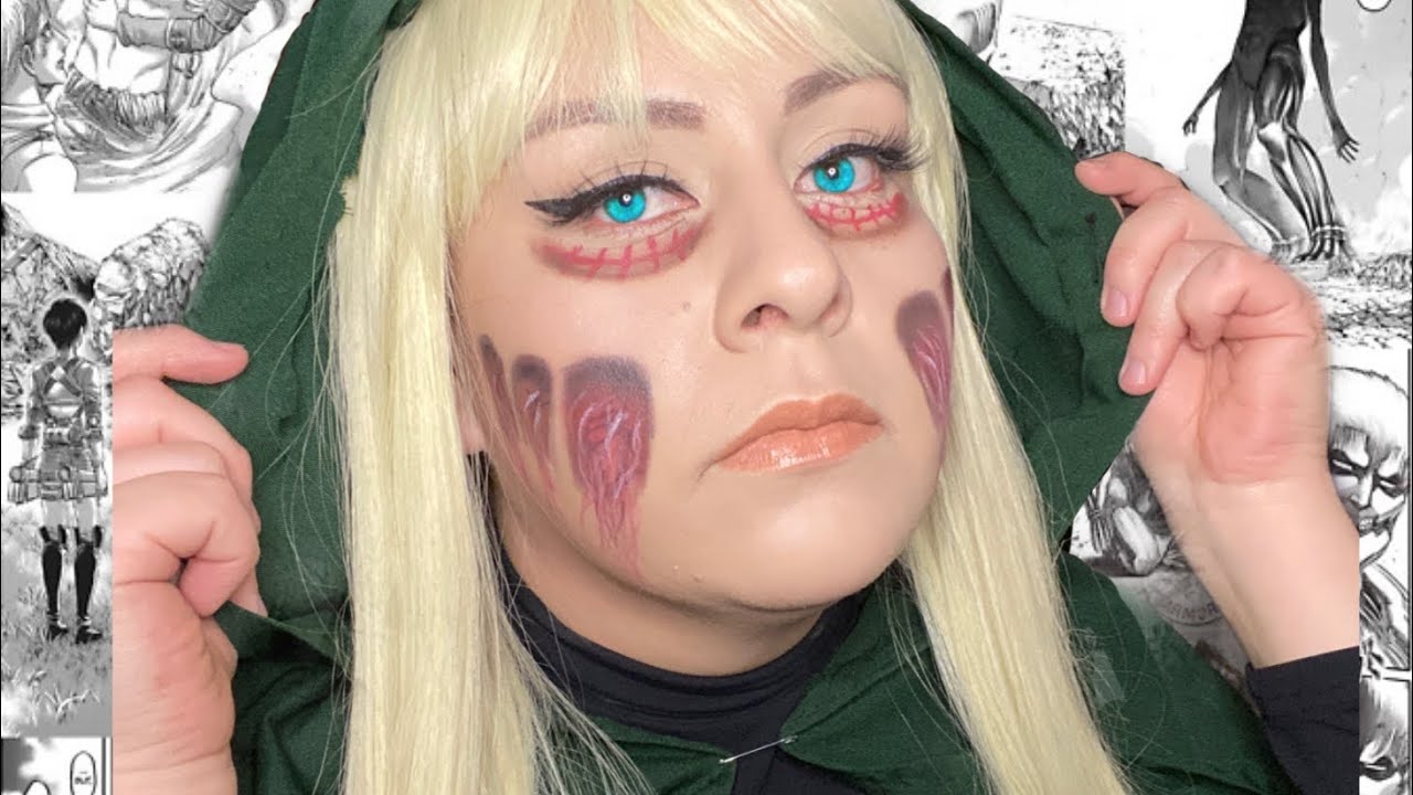 Armin Arlert makeup/ Titan Marks - YouTube