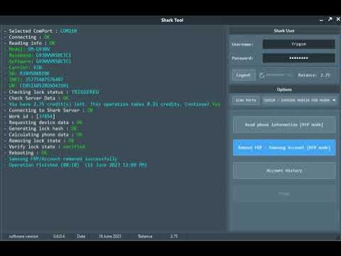 Samsung ALL Models ALL Versions FRP Lock Remove By SHARK-TOOL - YouTube