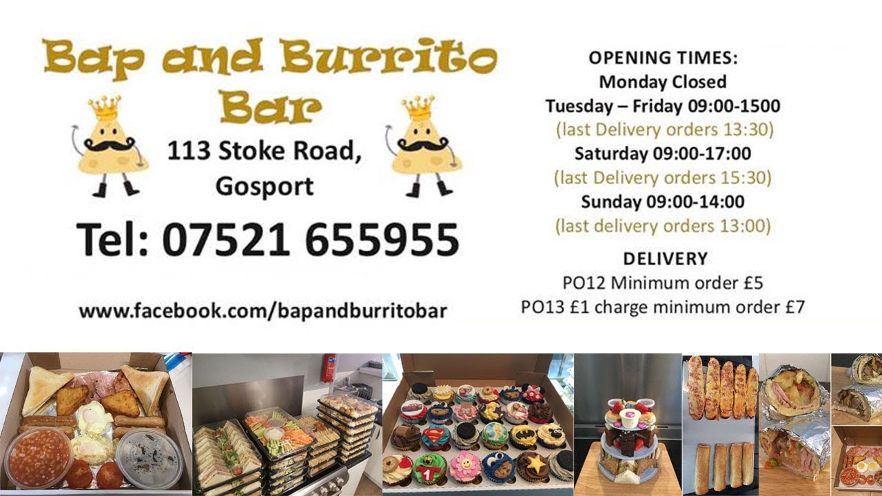 Bap and Burrito Bar Gosport - YouTube