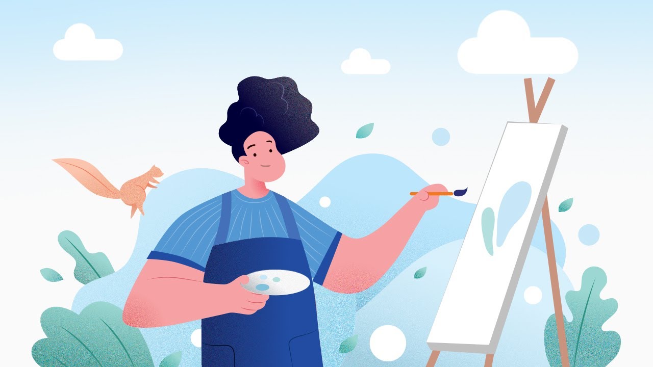 Illustration with Grain and noise texture | Adobe Illustrator | Graphic ...