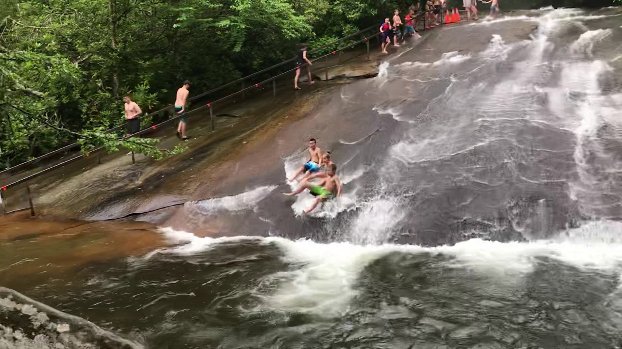 Sliding rock - YouTube