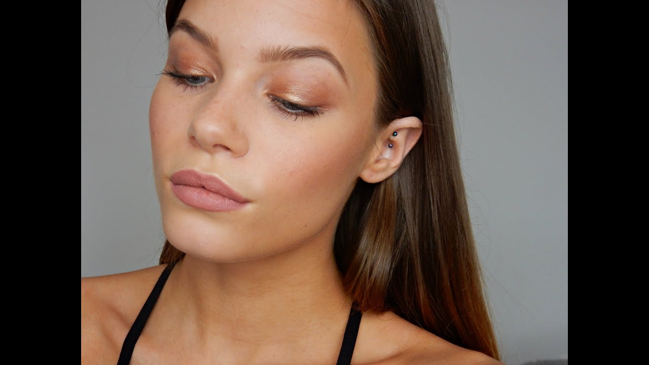 Gilded Eyes // Zoeva Cocoa Blend Palette // Holly Kitney - YouTube