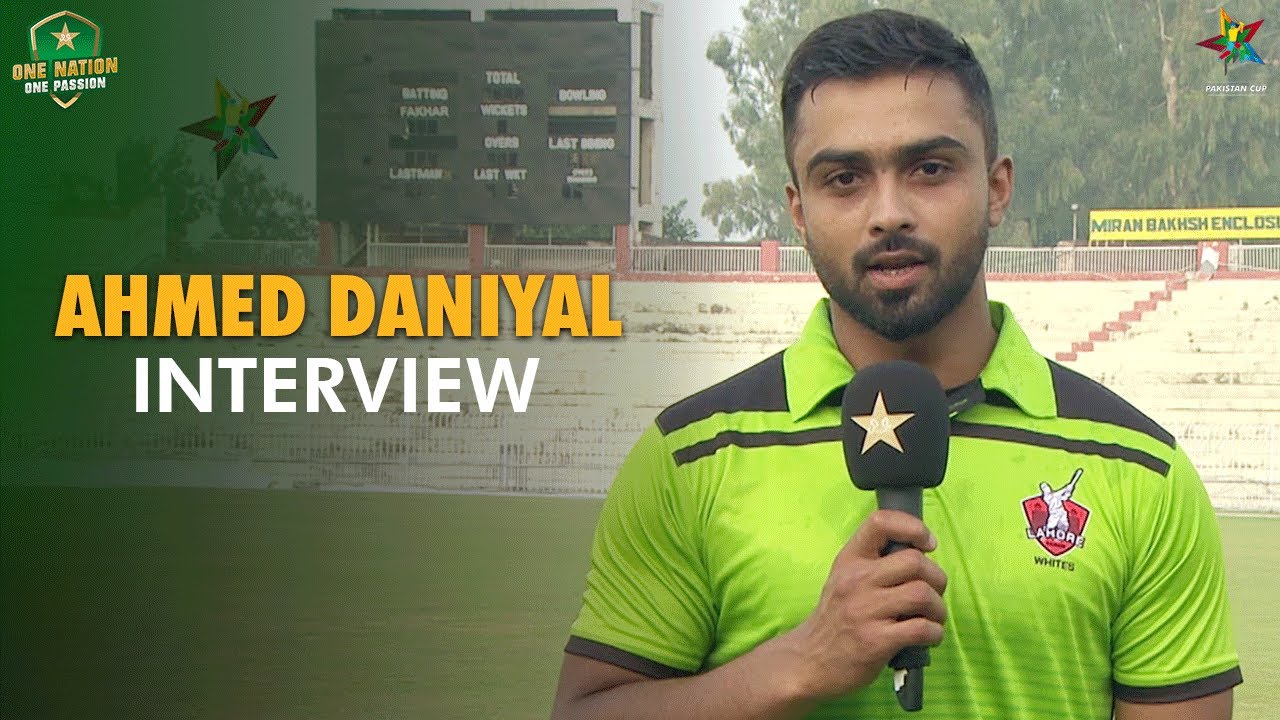 Ahmed Daniyal Interview | Lahore Whites vs Lahore Blues | Match1 ...