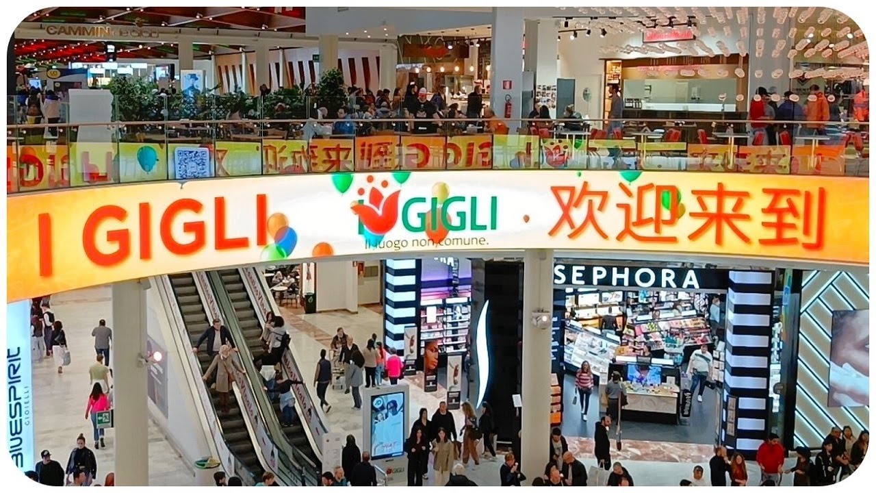 I Gigli Shopping Center, Florence, Italy - YouTube