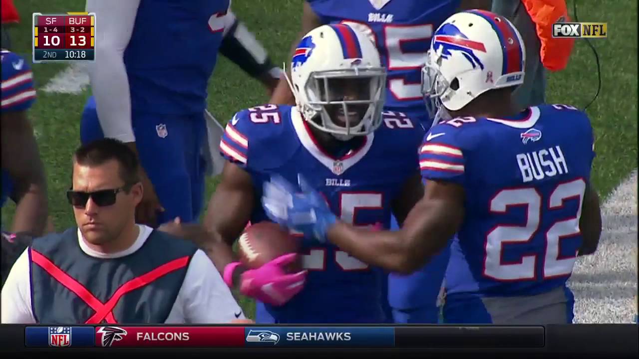 LeSean McCoy Runs in 2 First-Half TDs! | 49ers vs. Bills | NFL - YouTube