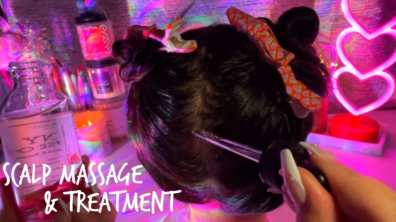 Asmr Relaxing Scalp Massage Treatment And Check💖 Clipping Sectioning