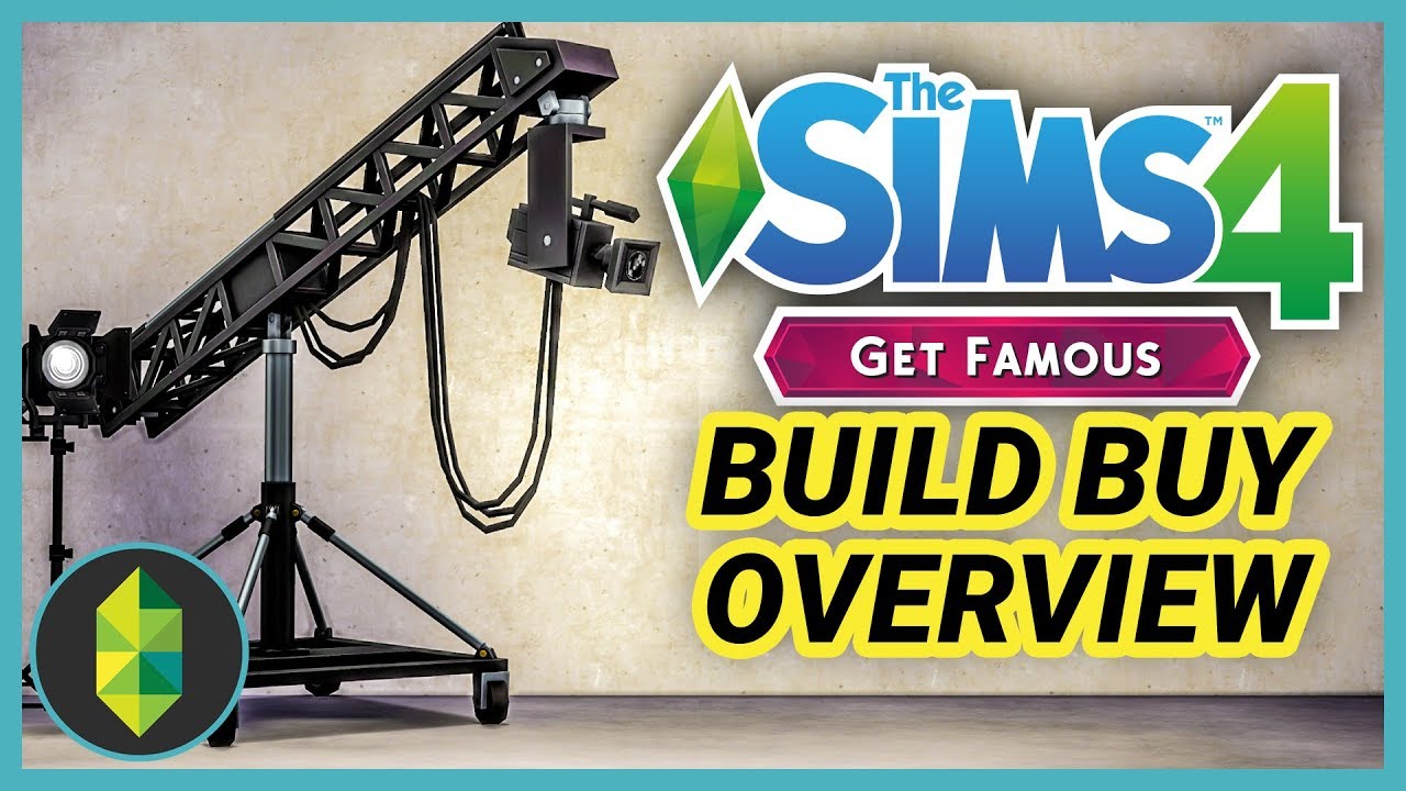 The Sims 4 Get Famous - Build Buy Overview - YouTube