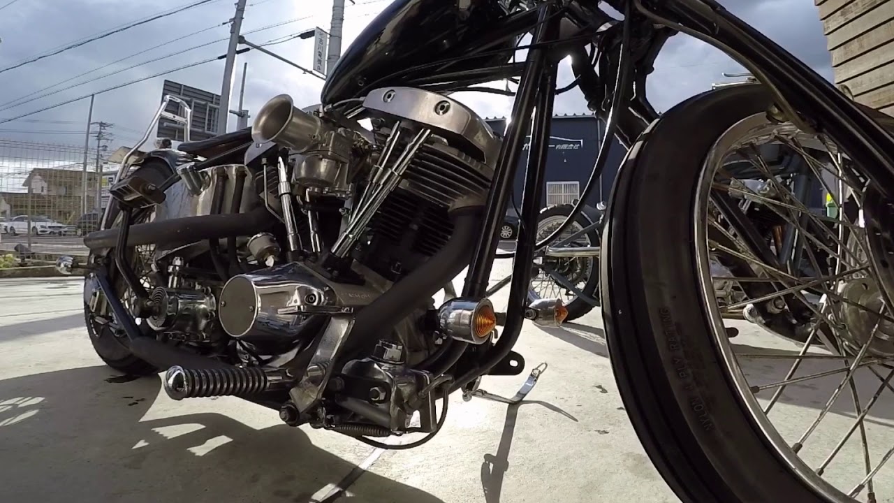 BULLET CUSTOM CYCLE '72 rigid shovel - YouTube