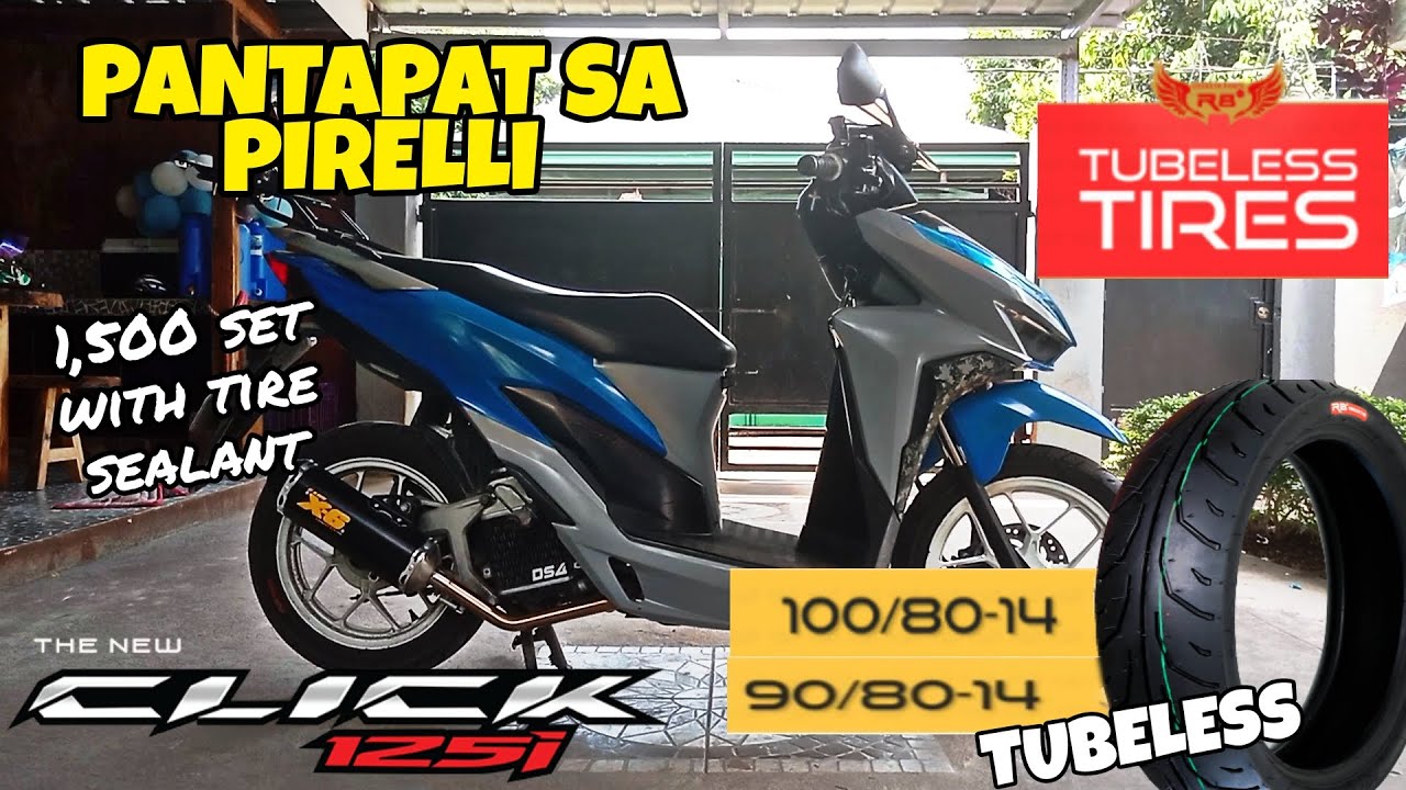 R8 TUBELESS TIRE FOR HONDA CLICK 125i / SHORT REVIEW - YouTube