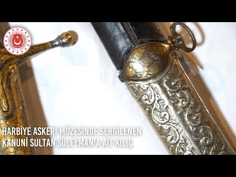 Harbiye Askerî Müzesinde Sergilenen Kanuni Sultan Süleyman'a Ait Kılıç
