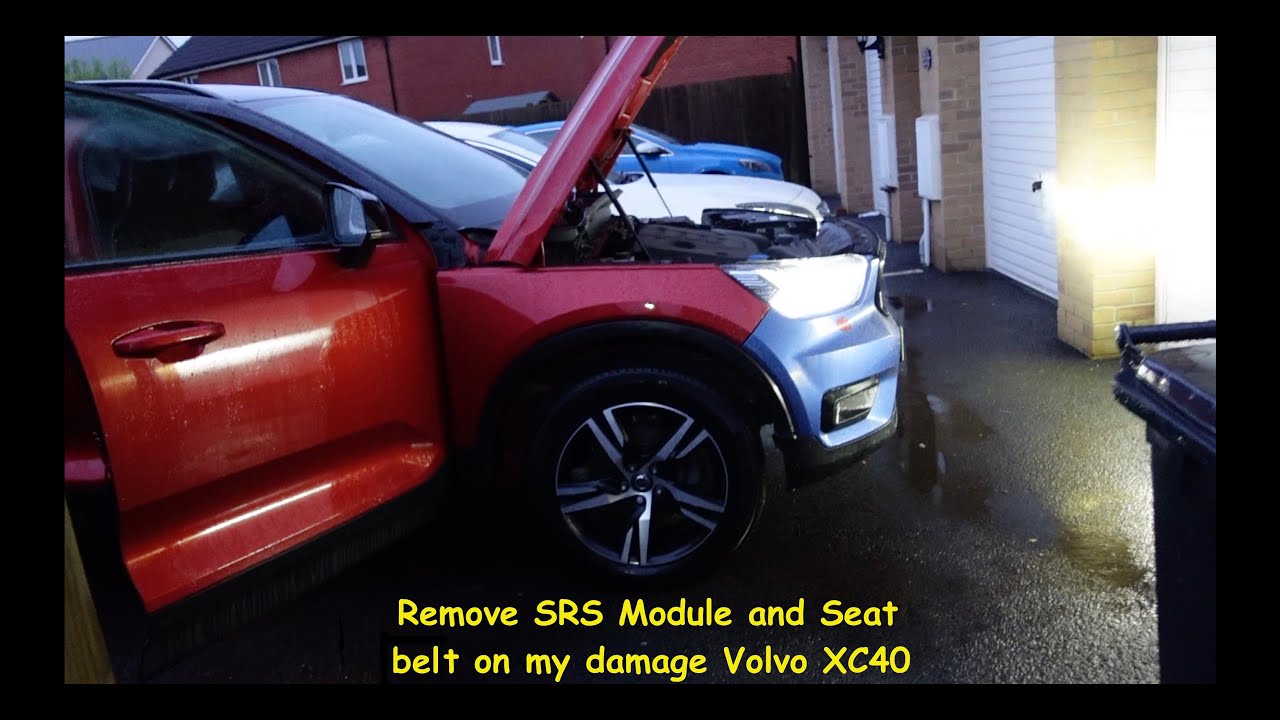 Removing damage seat belt and crash lock SRS/Airbag module of my Volvo ...