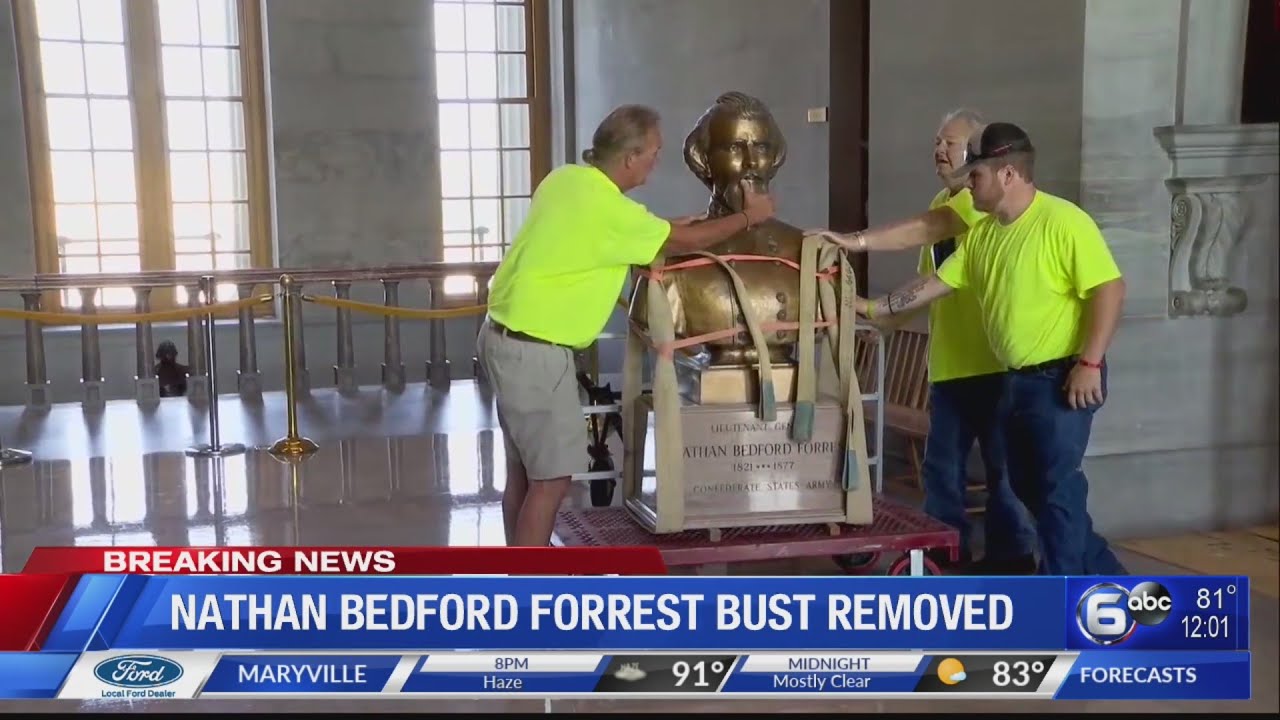 Nathan Bedford Forrest bust, Admiral Farragut bust, Admiral Gleaves ...