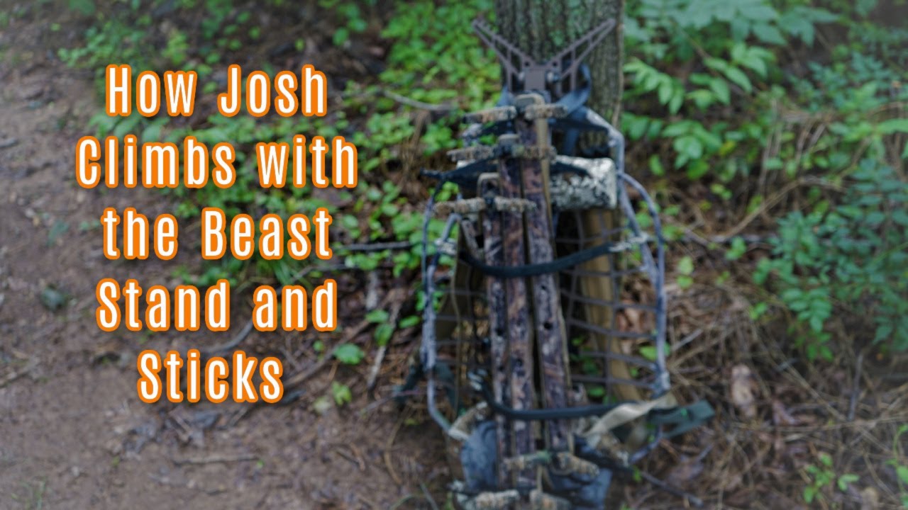 HOW JOSH CLIMBS WITH THE BEAST STAND AND STICKS - YouTube