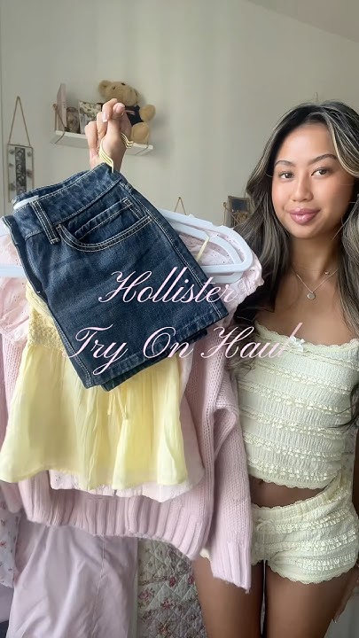 hollister haul 🤍 #hollister #hollisterhaul #tryonhaul #outfitideas #ootd #springoutfitideas ...