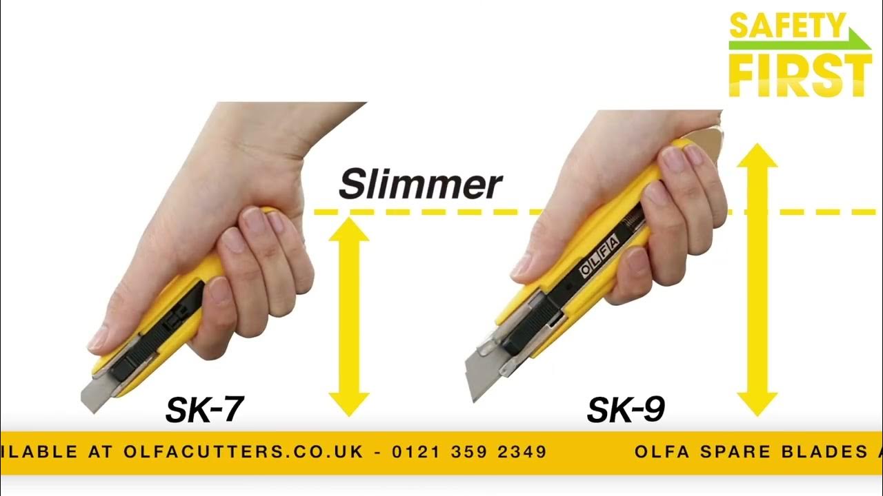 Olfa SK-7 Self-Retracting Safety Knife - YouTube