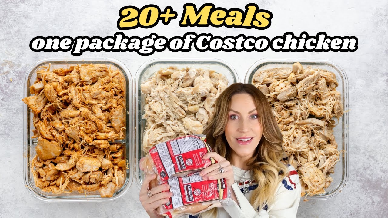 Make 20+ MEALS from ONE package of Costco Chicken - YouTube