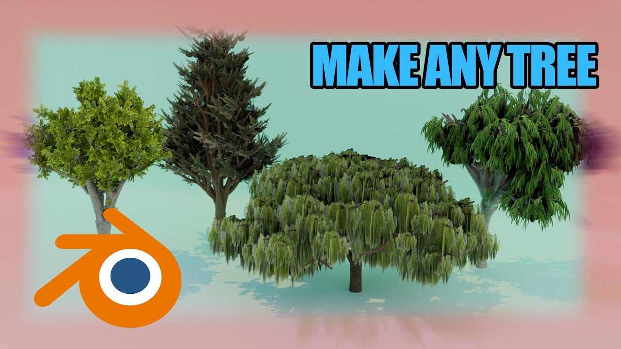BLENDER TUTORIAL - Model trees in 5 MINUTES (or less) - YouTube