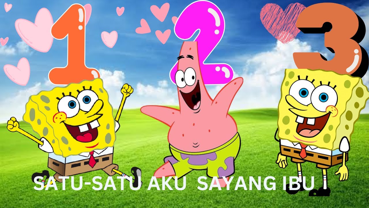 SATU SATU AKU SAYANG IBU | LAGU ANAK ANAK |SPONGEBOB @podcast_fever123 ...