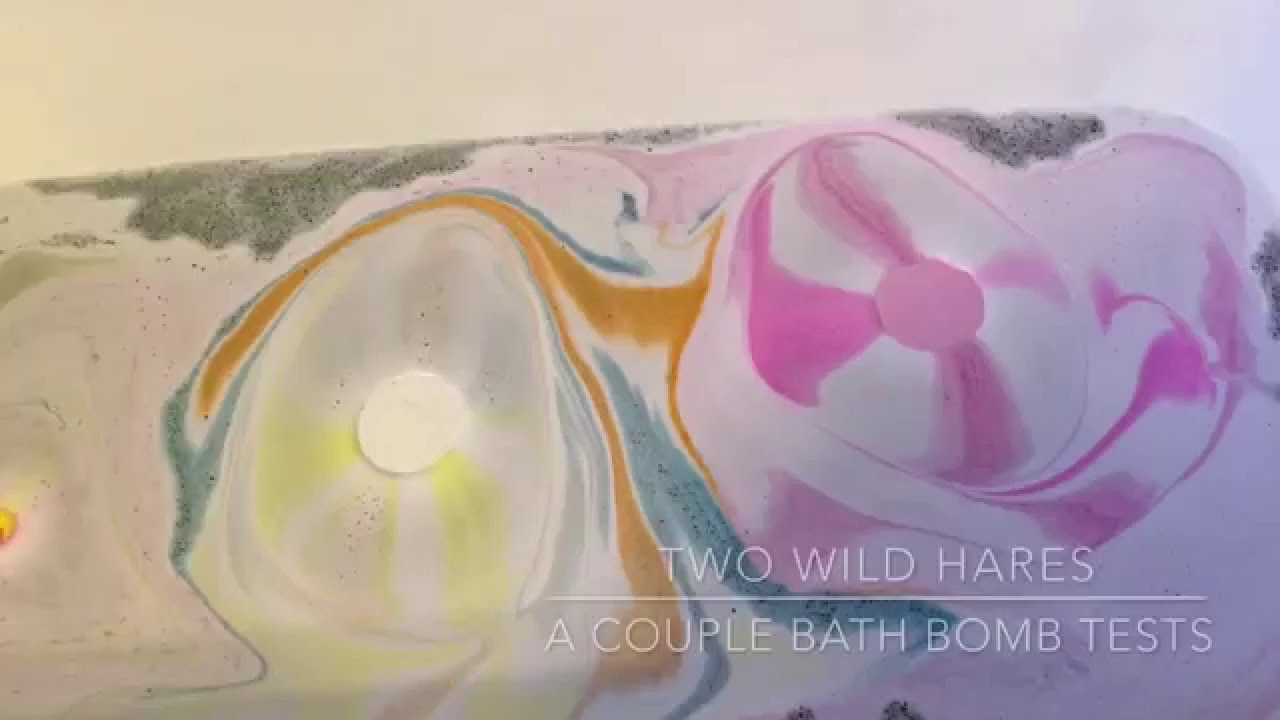 Two Bath Bomb Tub Tests by Two Wild Hares - YouTube