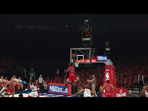 Michael Jordan Bulls Win Game 3 vs Houston Rockets 1997 NBA Finals ...