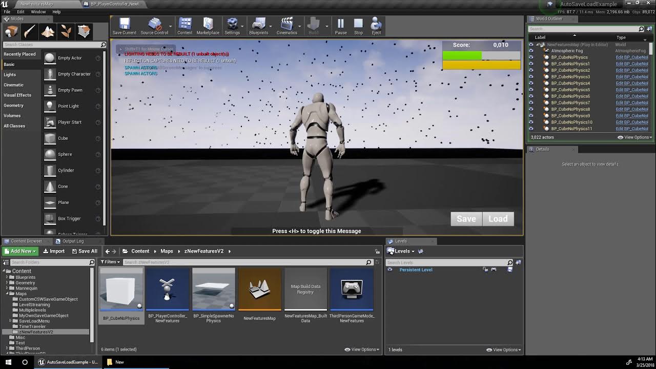 UE4 CSW Autosave Plugin V2 Tutorial [3] - Async Save and Load - YouTube