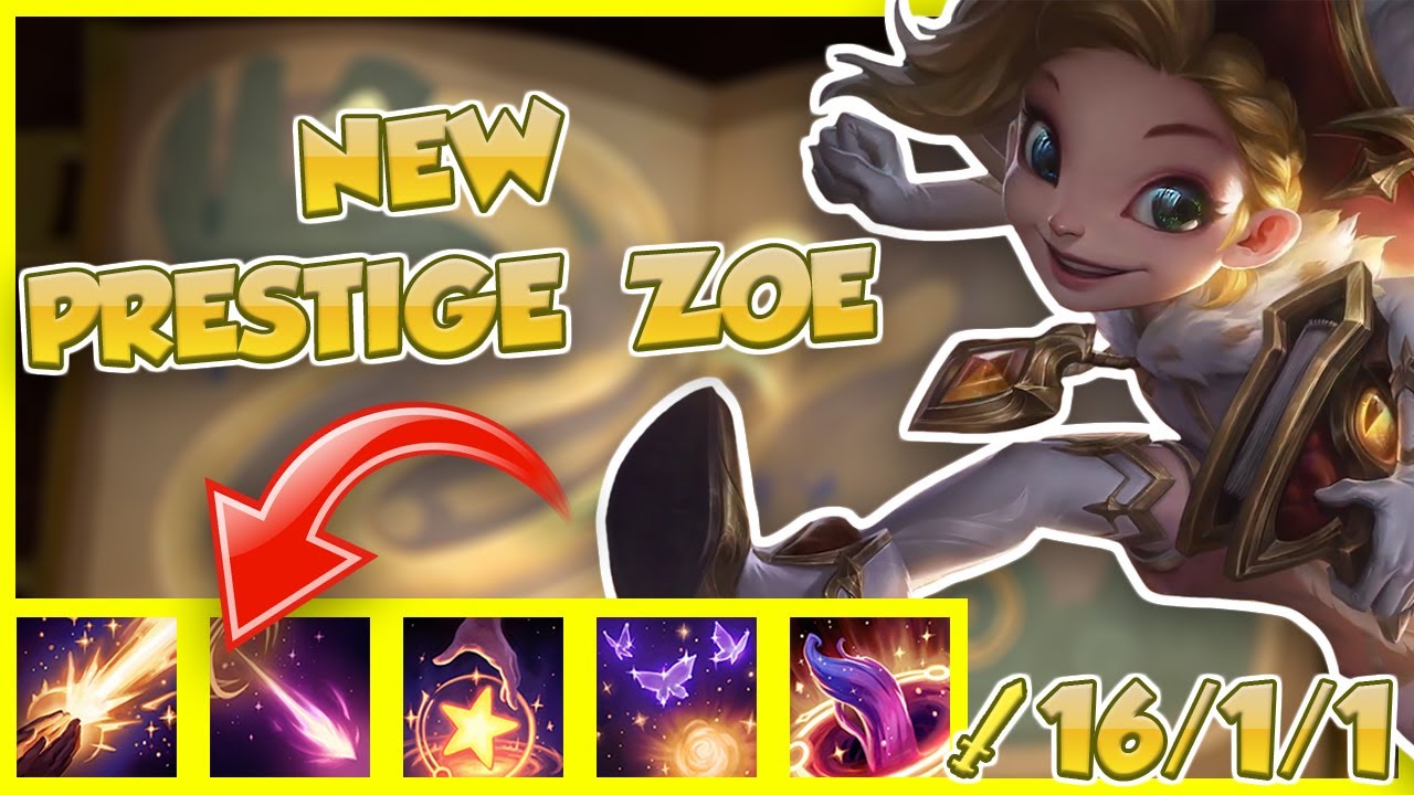 🧙THE ACTUAL BEST ZOE SKIN | Prestige Arcanist Zoe PBE Gameplay | GM 1 ...