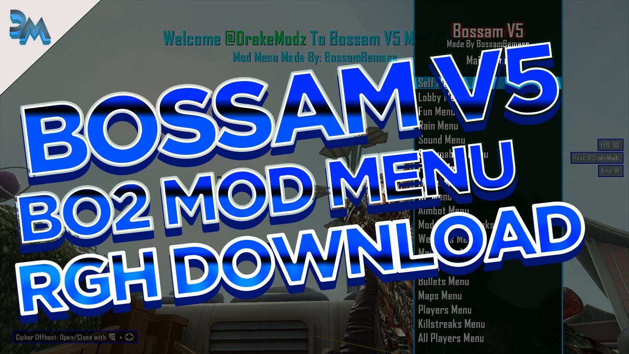 Bossam v5 Mod Menu | Black Ops 2 | [RGH] | Free Download - YouTube