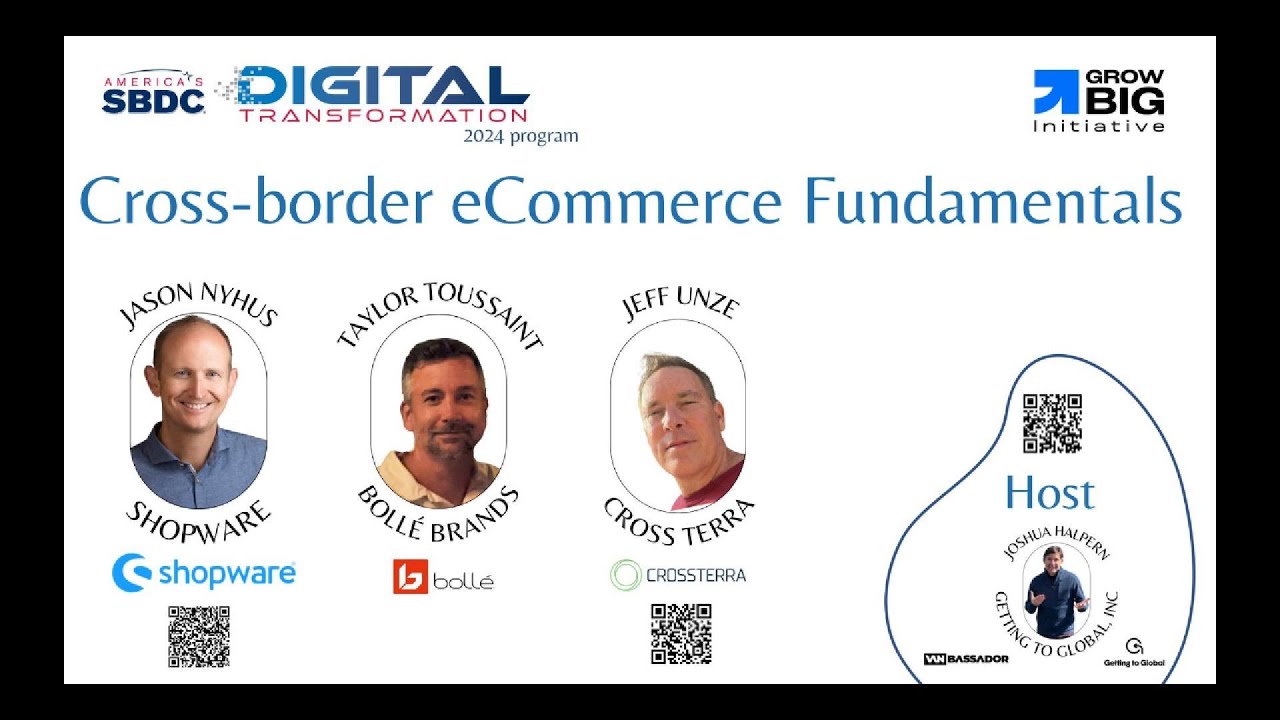 ASBDC 2024 Fundamentals of Cross-border eCommerce - YouTube