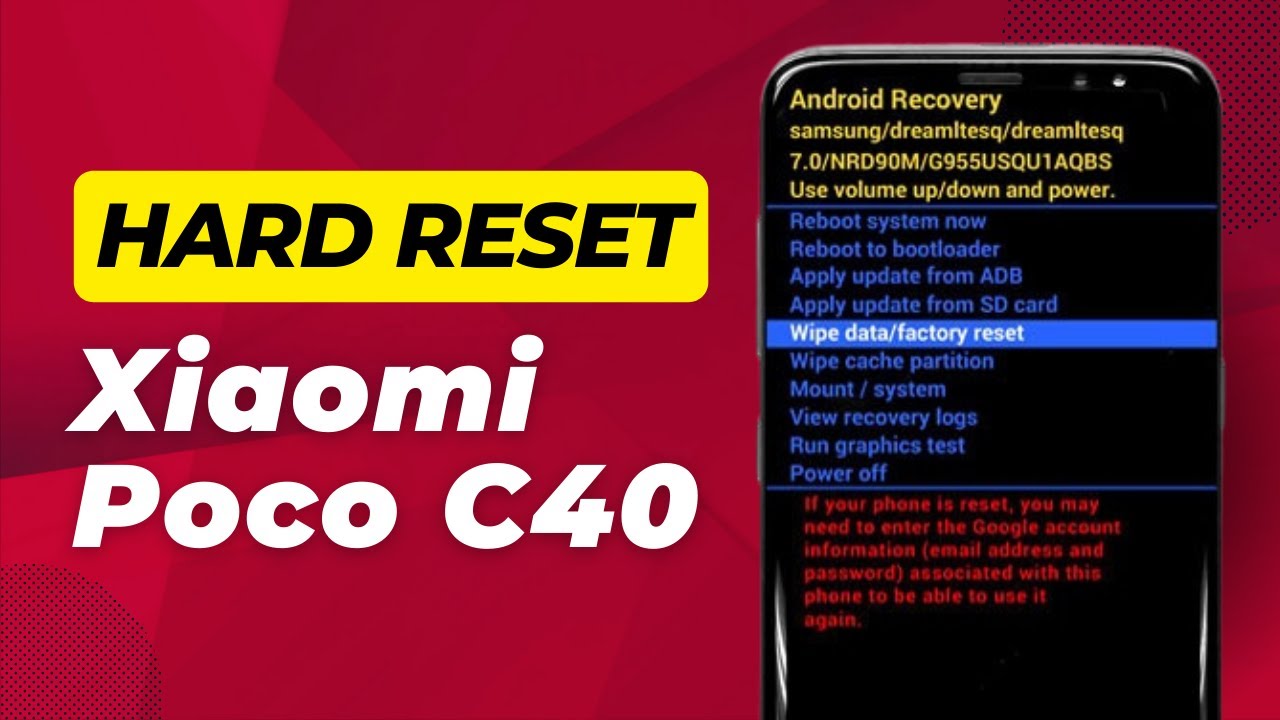 How To Hard Reset Xiaomi Poco C40 - Full Guide - YouTube