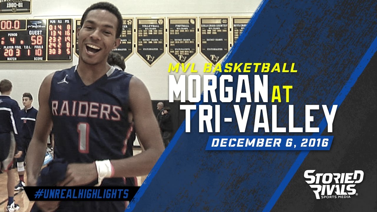 HS Basketball | Morgan at Tri-Valley [12/6/16] - YouTube
