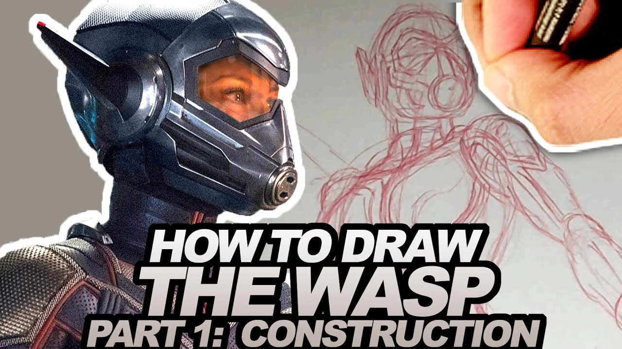 How to draw the wasp! Part 1 of 2 - construction