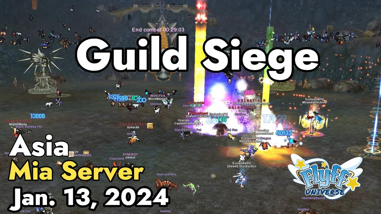 Guild Siege (Mia Server) January 13, 2024 | Flyff Universe - YouTube