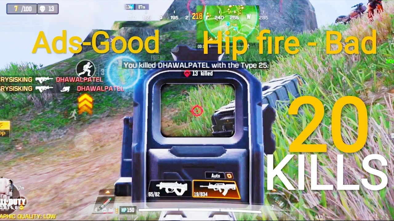 Always Use Ads While Firing | Duo 20 Kills | Cod Mobile | Ads Vs Hip ...