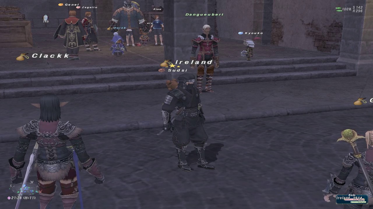 Final Fantasy XI FFXI NIN99WHM49 NIN Ninja Ireland Western Adoulin ...